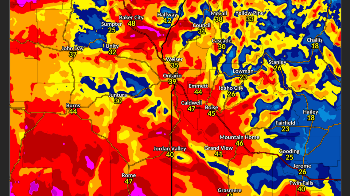 Heavy rain, wind expected in Boise, Idaho, through Monday | Idaho Statesman