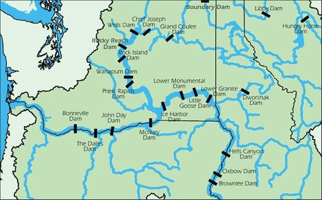 Columbia, Snake dam spills could raise power costs 17%, says BPA | Tri ...